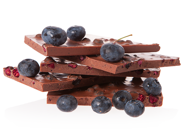 Vollmilch Heidelbeere - Bioschokolade der Adoratio ...